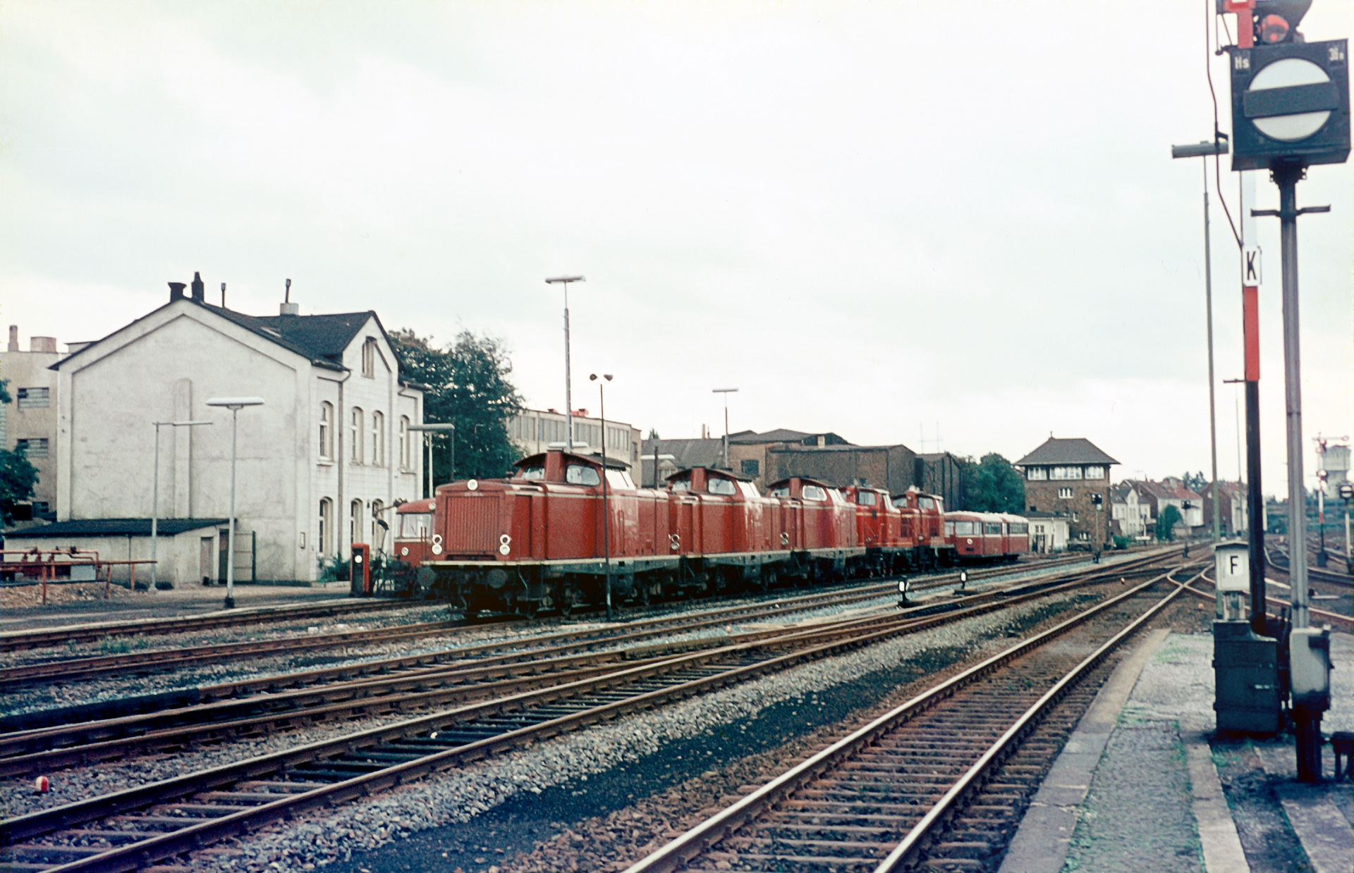 Alte Bilder vom Bahnhof Remscheid-Lennep, historische Aufnahmen 70er