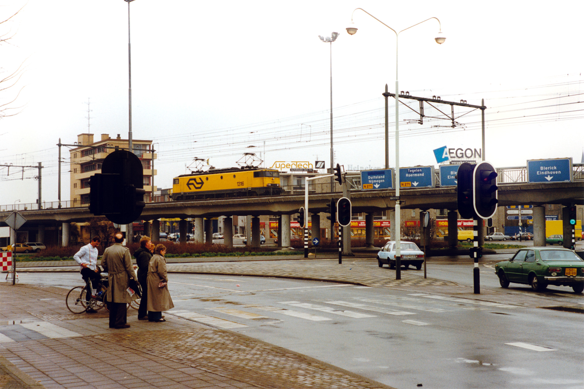 Historische Bilder vom Grenzbahnhof Venlo / Niederlande 1988